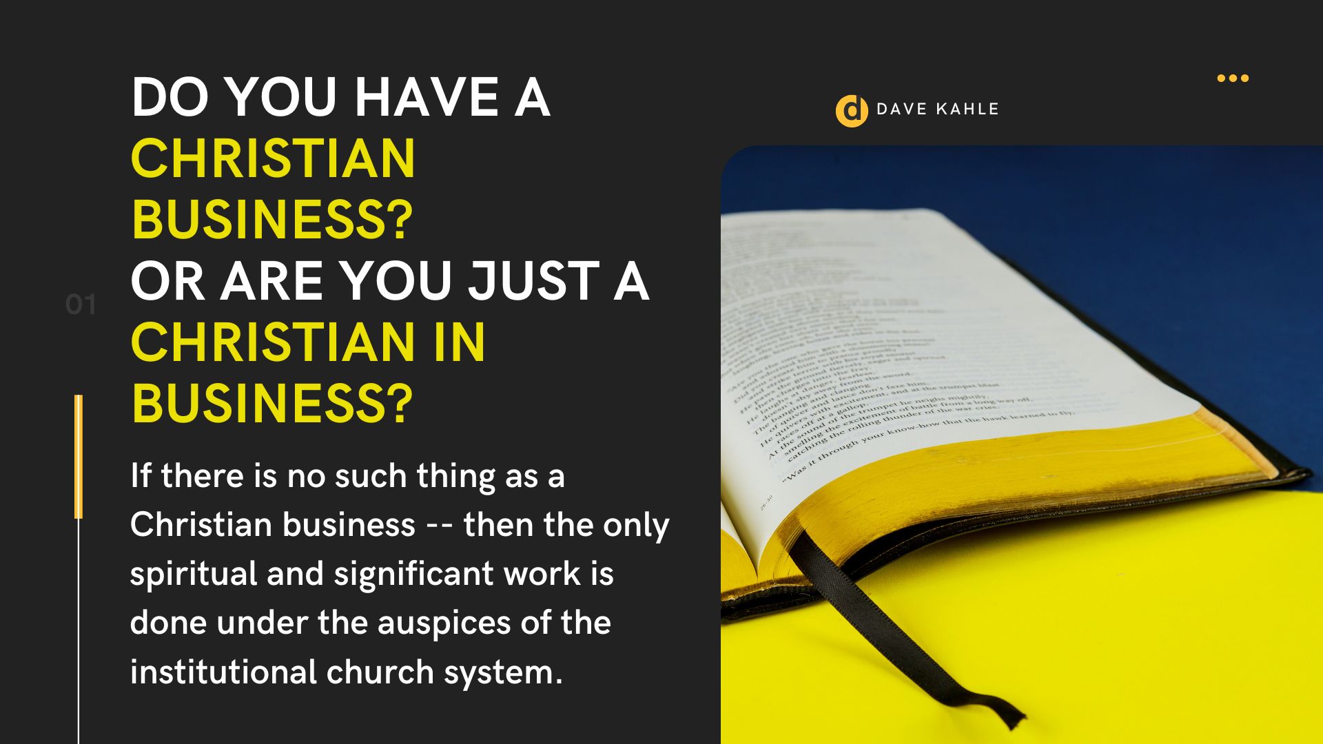 Do You Run a Christian Business or Just a Business with Christian Values?